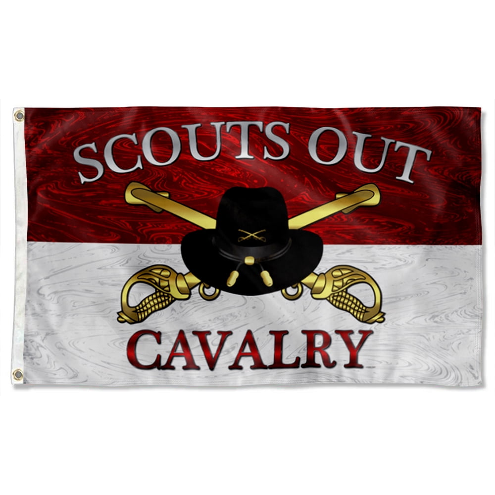 Cayyon Cavalry Officer Stetson Scouts Out Flag 3x5Feet Military Banner ...