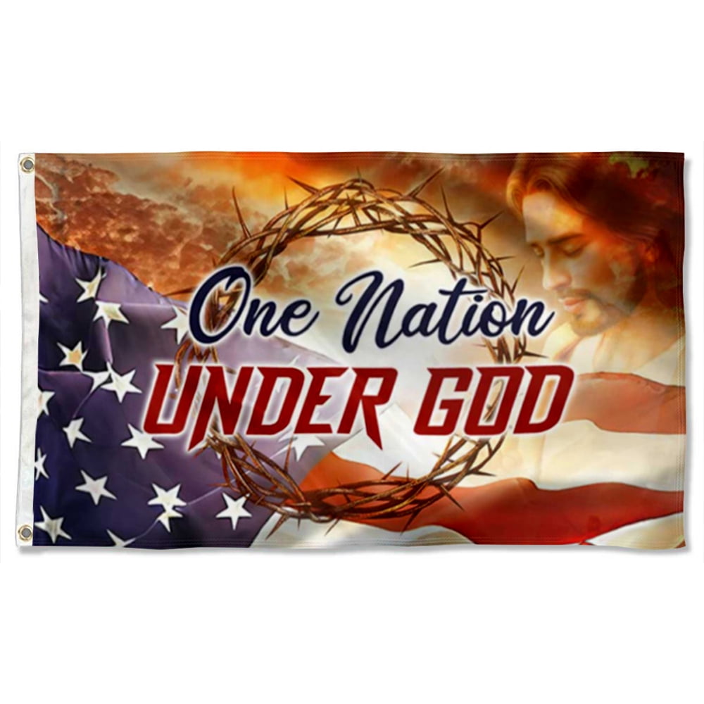 Cayyon Christian Flag 3x5Feet Christian Cross Grommet Flag Blessed Is ...