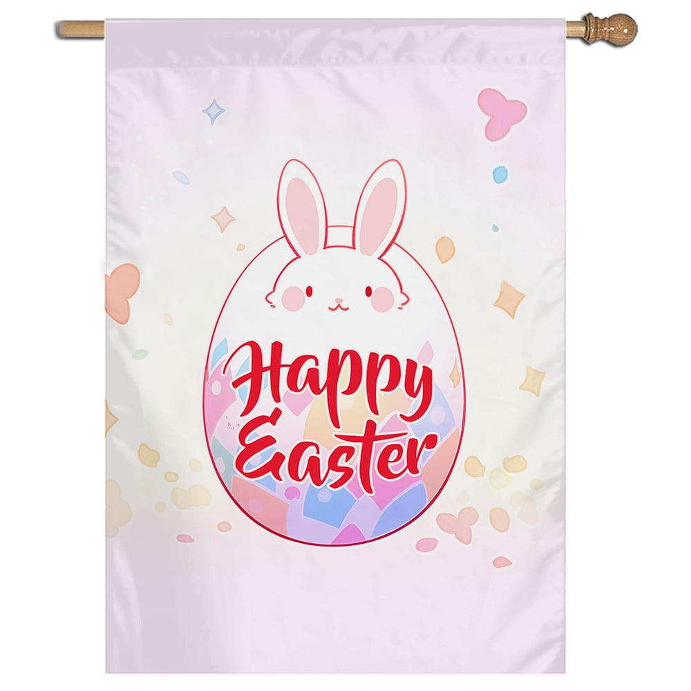 Cayyon Easter Flags 28 x 40 Double Sided, (Happy Easter House Flag ...