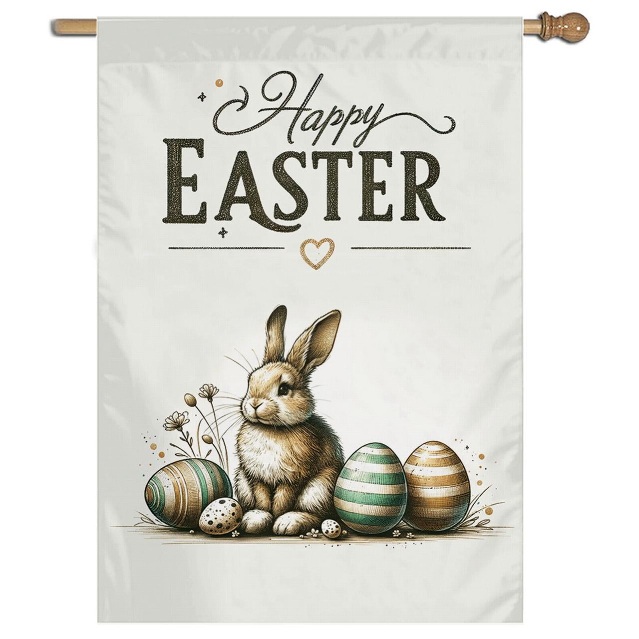 Cayyon Easter Flags 28 x 40 Double Sided, (Happy Easter House Flag ...
