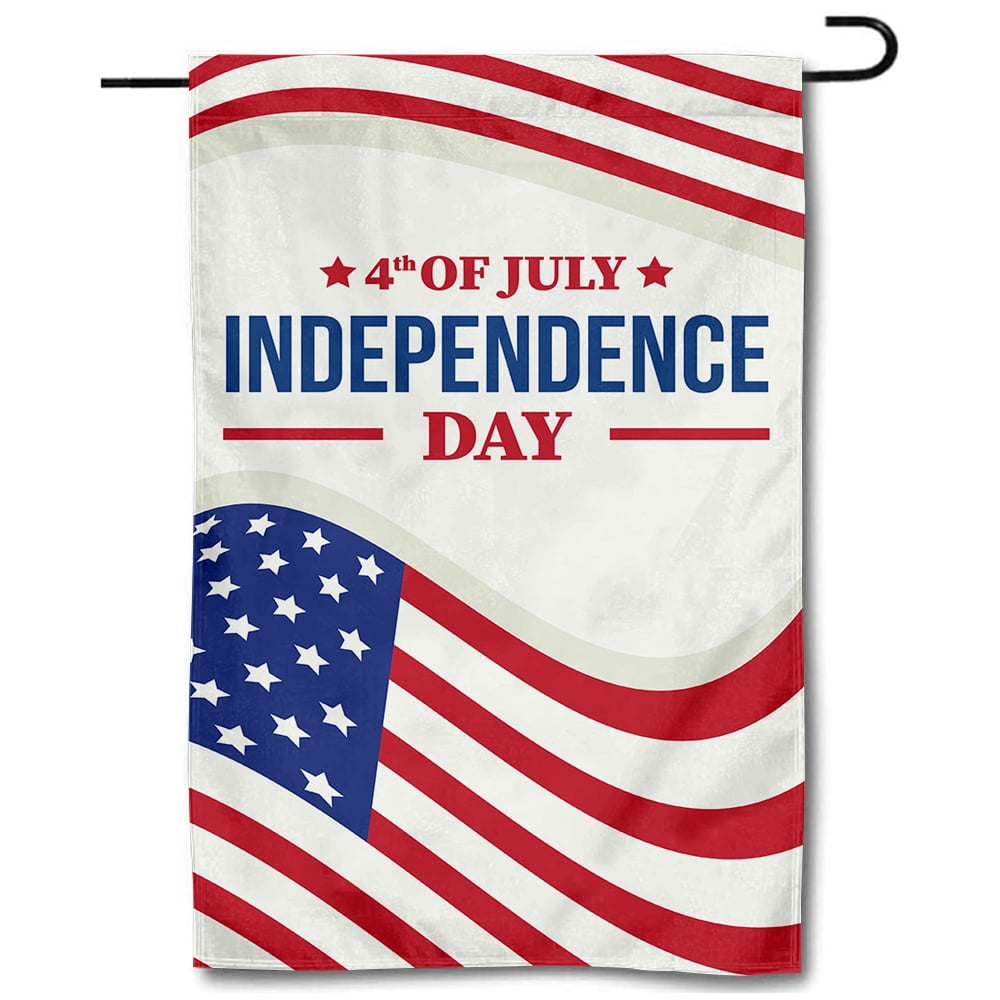 Cayyon Happy 4th of July Independence Day Garden Flag 12 x 18 Double ...
