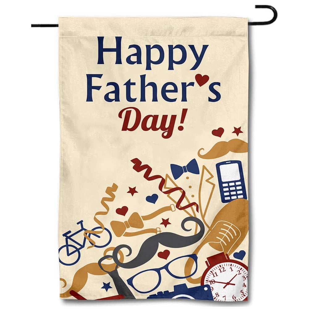 Cayyon Happy Father's Day Garden Flag 12 x 18 Double Sided, (Father's ...