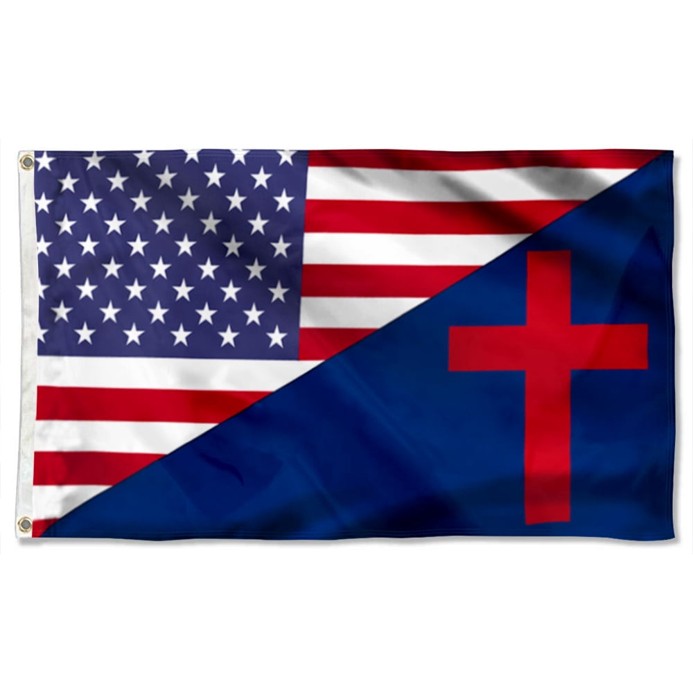 Cayyon Jesus Flag 3x5Feet American Jesus Christian Grommet Flag Banner ...