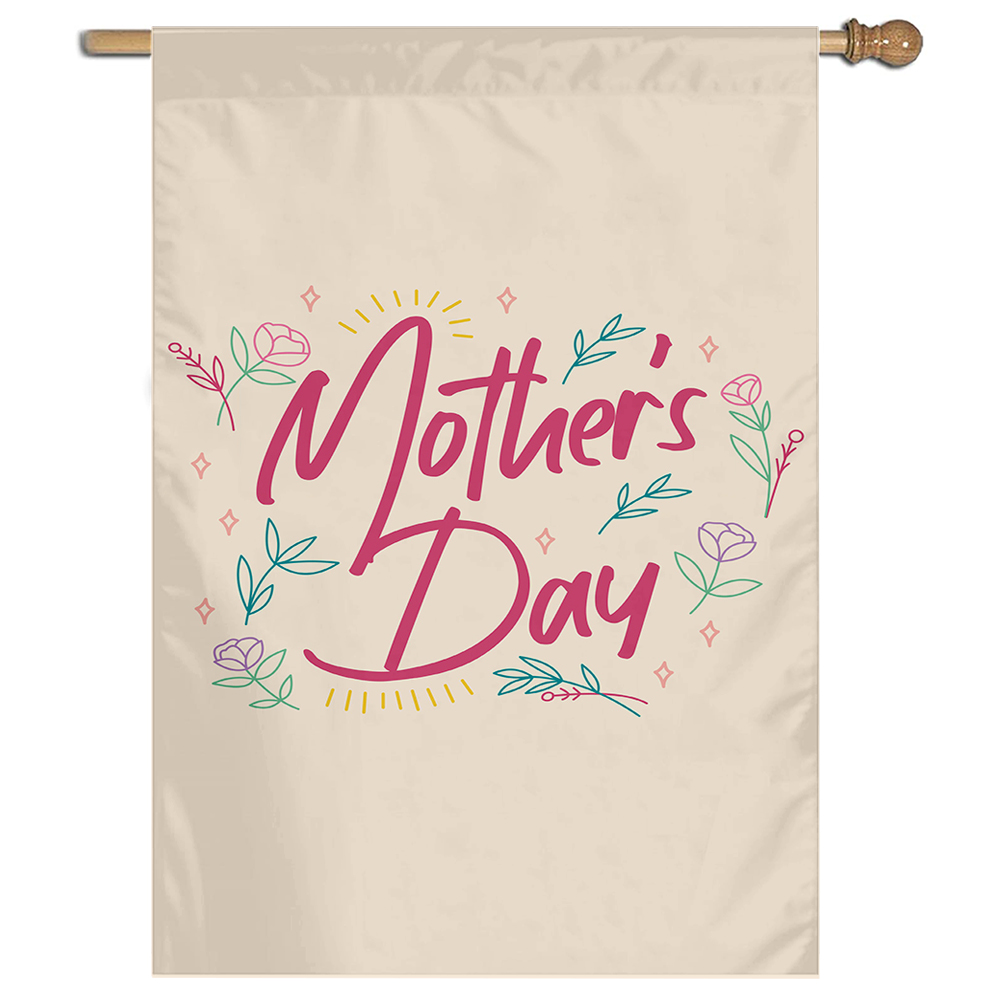 Cayyon Mothers Flags 28 x 40 Double Sided, (Happy Mother‘s Day House ...