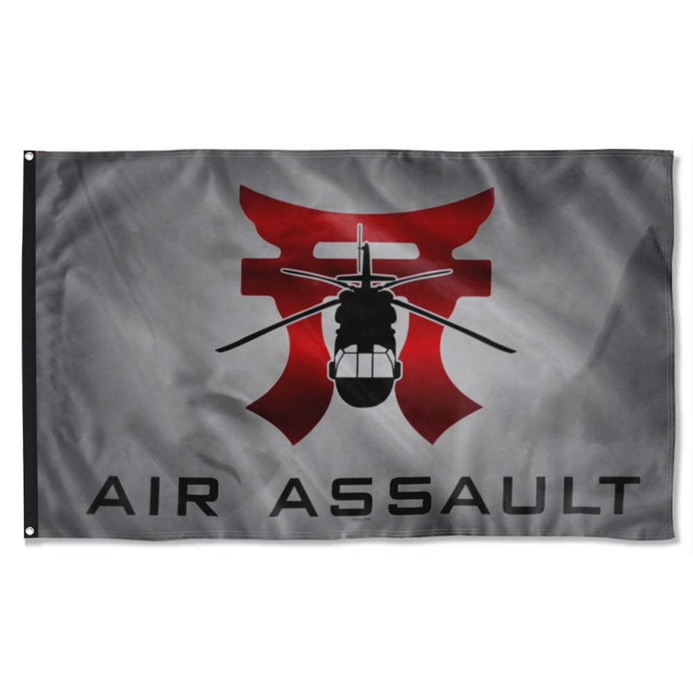 Cayyon Rakkasana Grey Air Assault Flag 3x5Feet Military Banner with 2 ...