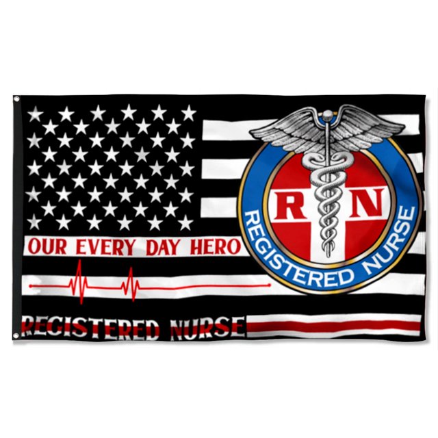 Cayyon Registered Nurse Grommet Flag Our Every Day Hero Flag 3x5Feet ...
