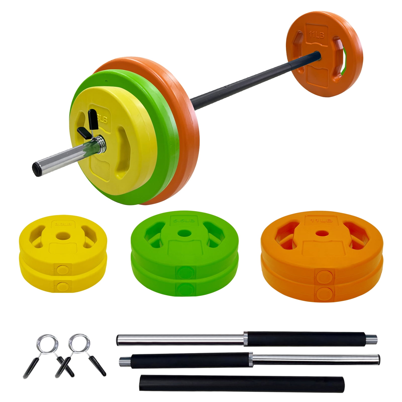 CazToi Cardio Pump Adjustable Barbell Dumbbell All in One Set - Walmart.com