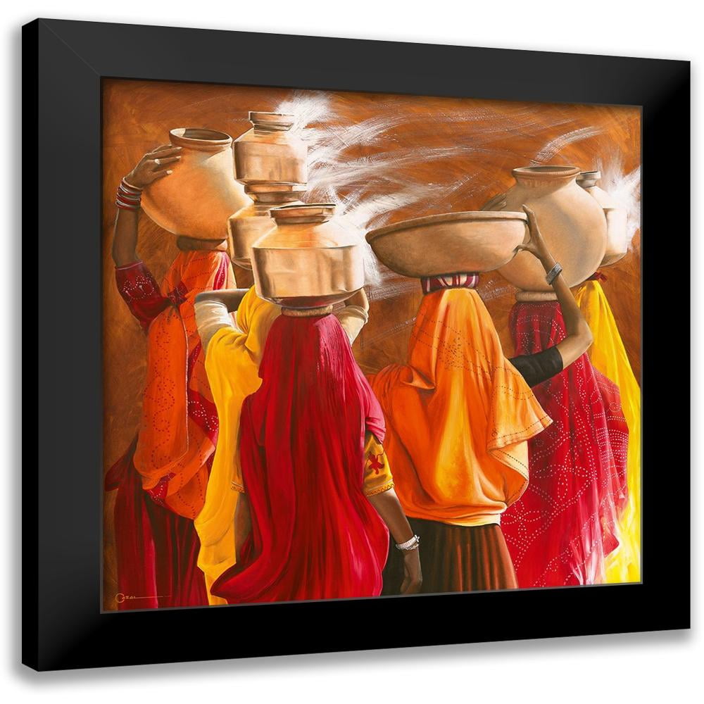 Cazal, Cedric 20x20 Black Modern Framed Museum Art Print Titled - Saris ...
