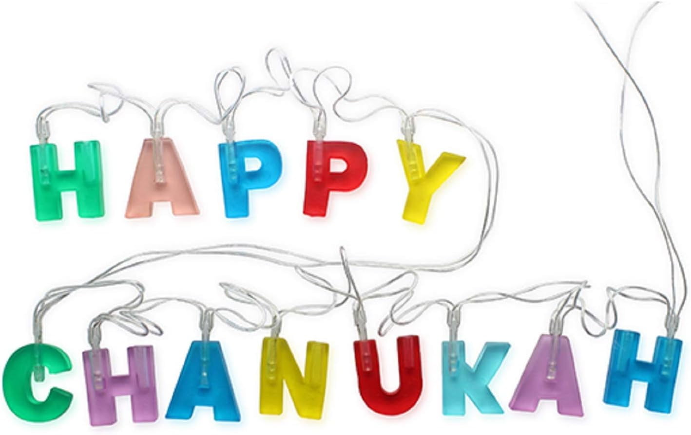 Cazenove Happy Chanukah String Lights, Hanukkah Decorations, LED Lights ...