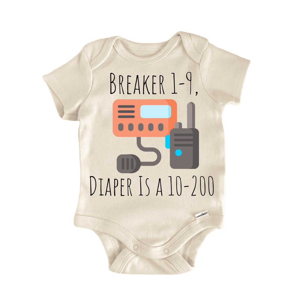 Cb Radio Trucker Trucking Newborn Baby Bodysuit - Walmart.com