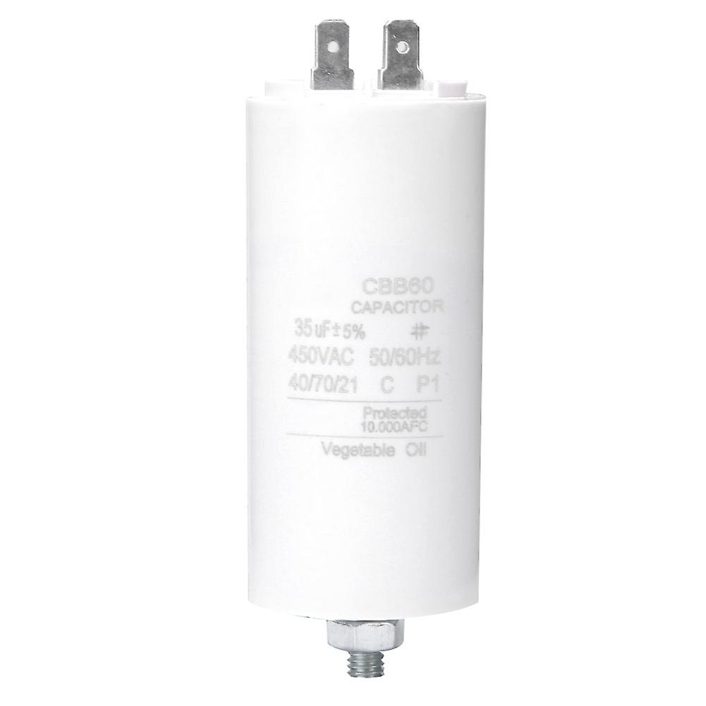 Cbb60 450v 35uf Motor Start Run Capacitor With Screw Nut For Washing ...