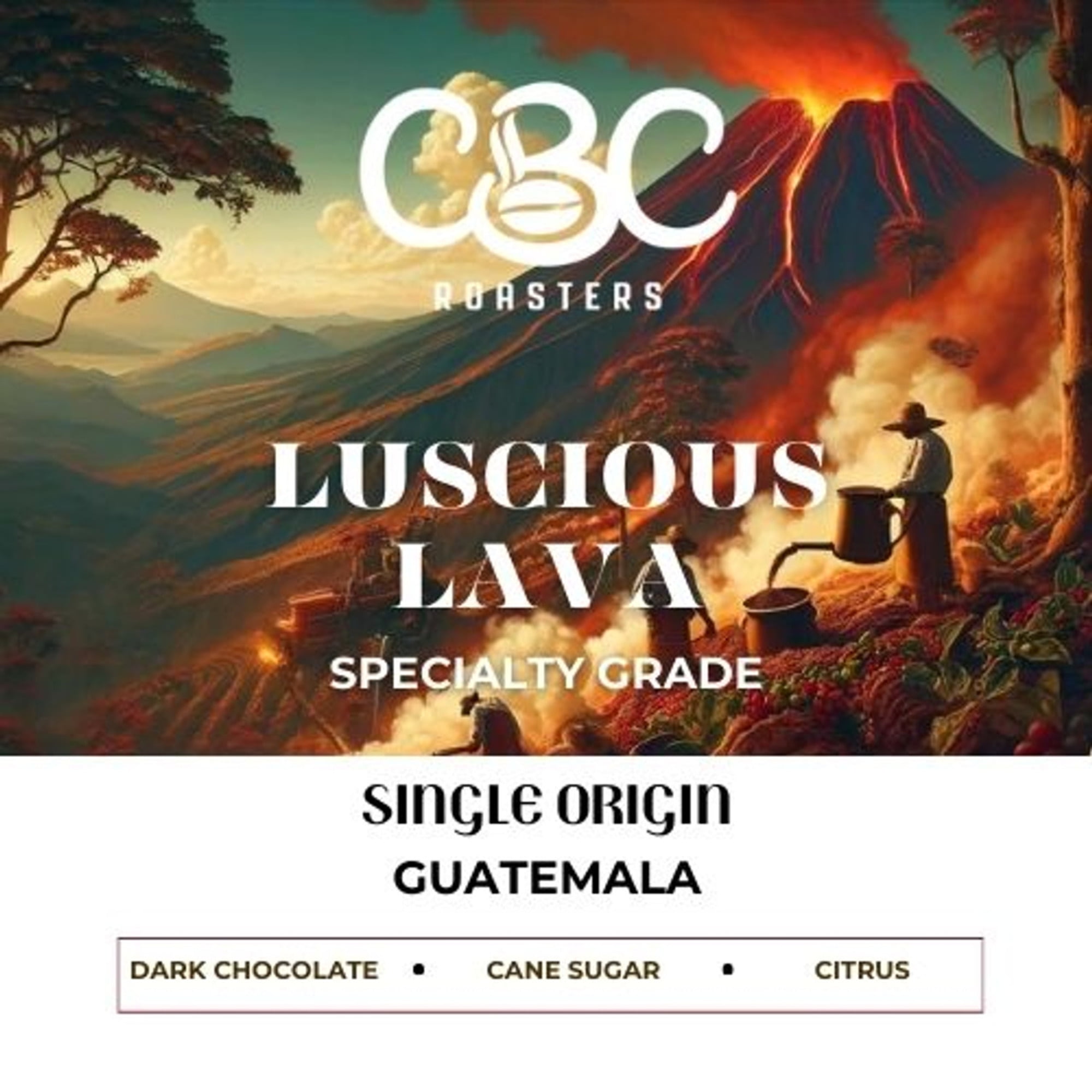 Cbc Roasters Luscious Lava - Guatemala Single Origin Coffee - 12 Oz ...
