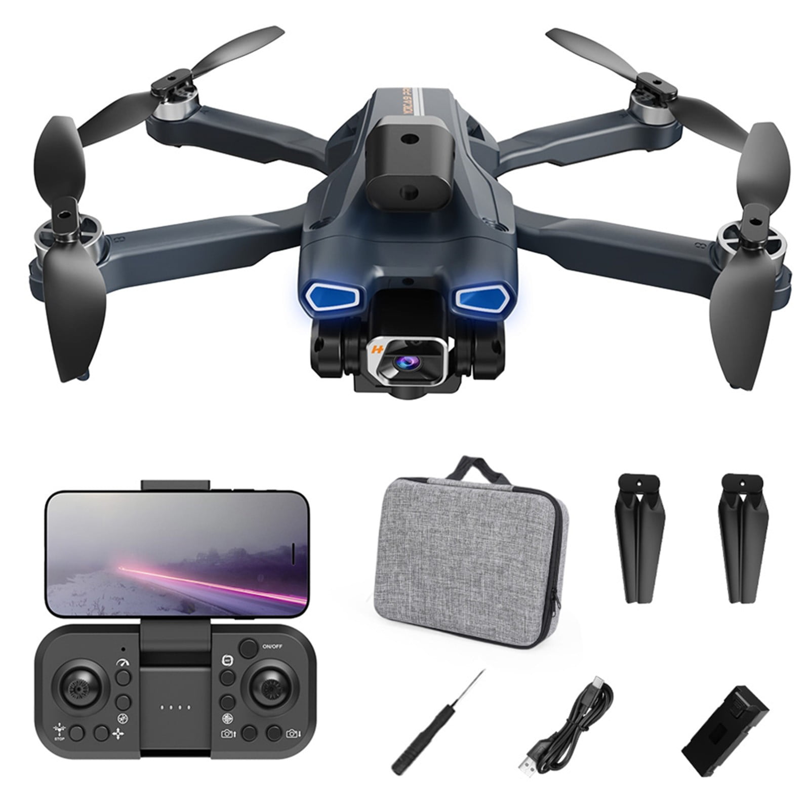 Cbcbtwo Drone, Dual-camera Folding UAV 4K HD Aerial Photography Drone ...