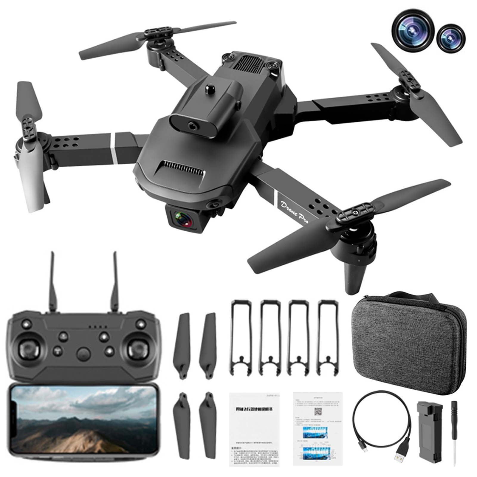 Cbcbtwo Drone, E100 UAV HD 4K Aerial Photography Dual Camera Remote ...