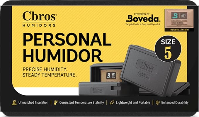 Cbros 69% Two- Way Humidity Control Box Powered by Boveda, Moisture ...