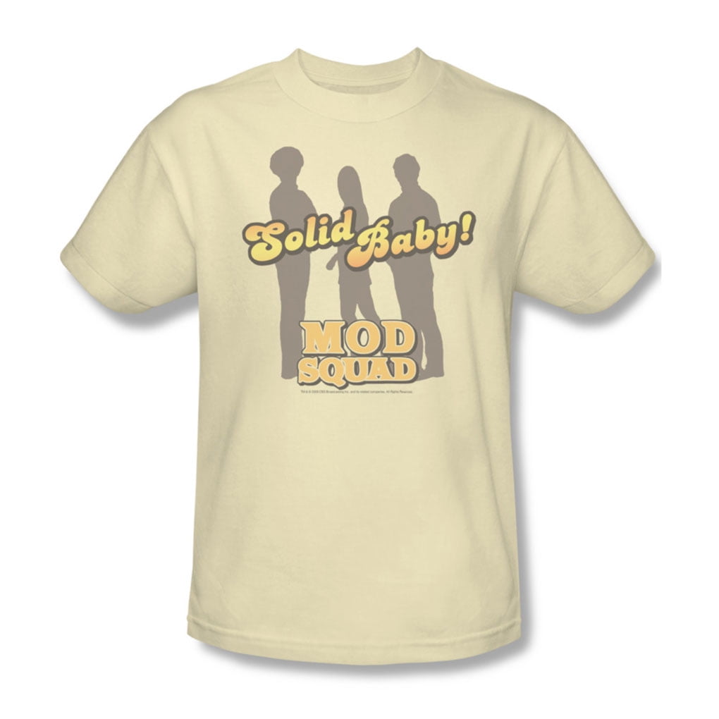 Cbs - Mod Squad / Solid Mod Adult T-Shirt In Cream - Walmart.com