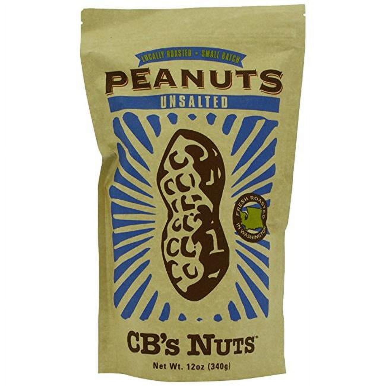 Cbs Nuts 12 x 12 oz Jumbo Peanuts Unsalted - Walmart.com