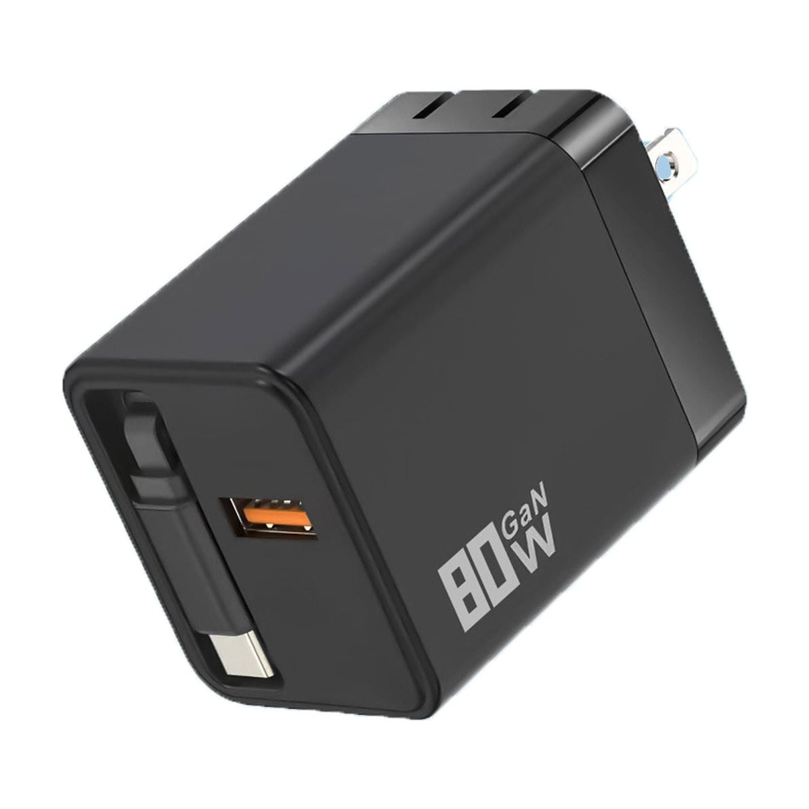 Cbzote 80W Max Fast Charging Wall Plug with Retractable and Scalable ...