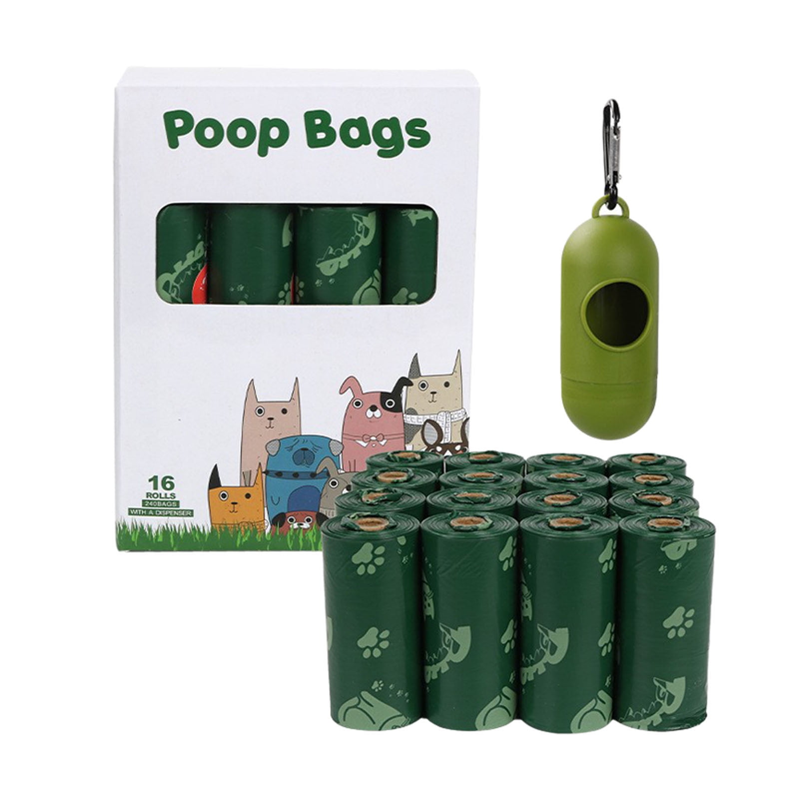 Cbzote Biodegradable Scented Pet Waste Bags for Dogs and Cats with ...