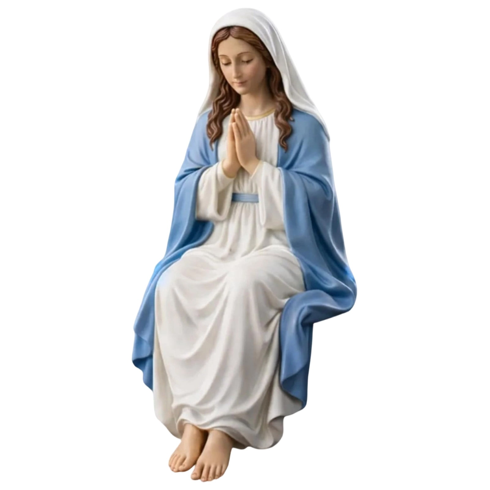 Cbzote Easter Desktop Ornament Mary Figurine DeskCompanion Resin ...