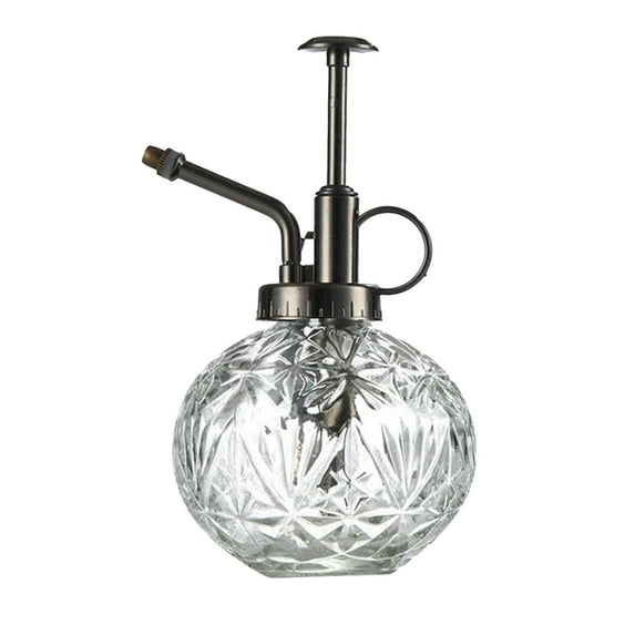 Cbzote Embossed Snowflake Design Glass Watering Can for Indoor and ...