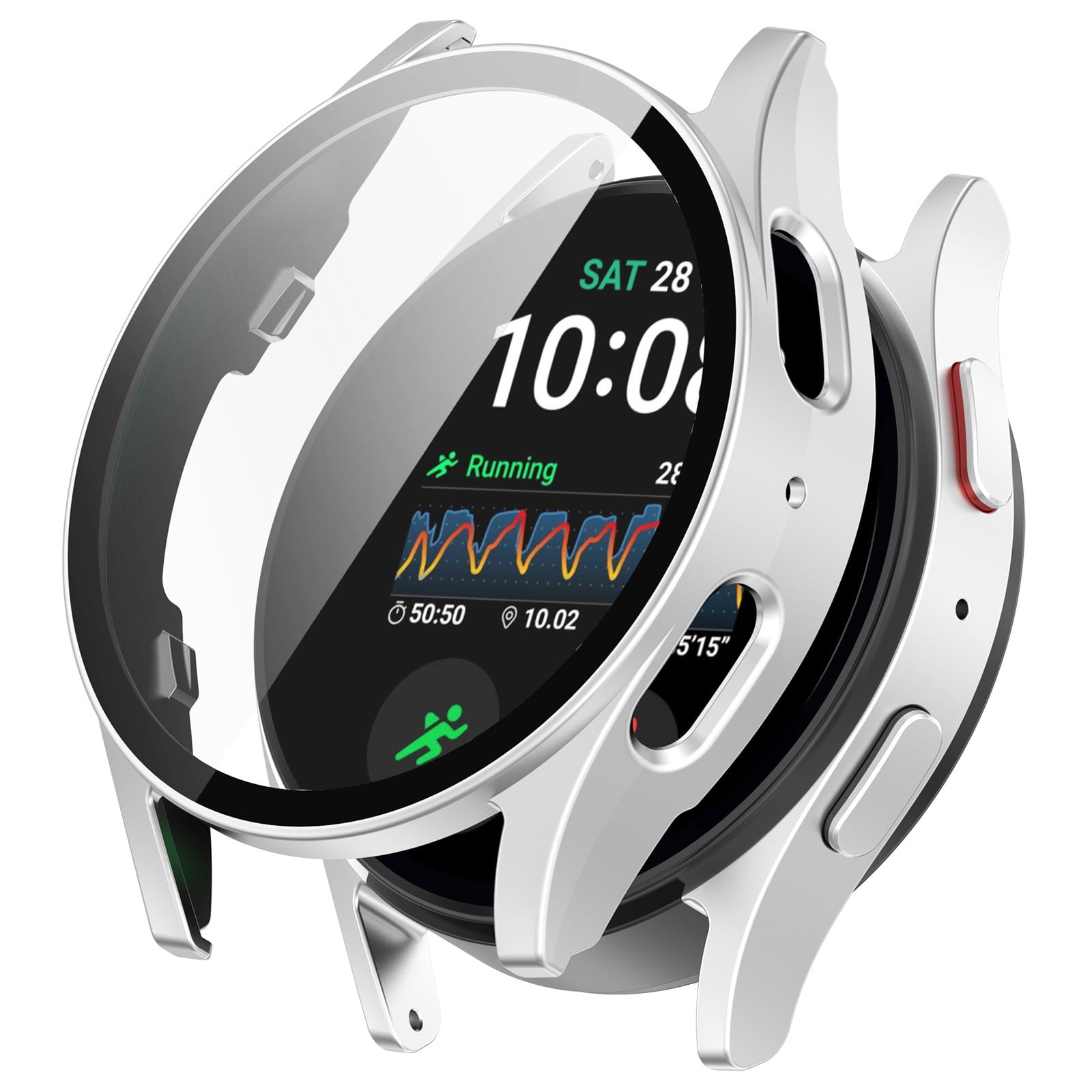 Cbzote Integrated PC & Tempered Glass Protective Cover for Smartwatch ...