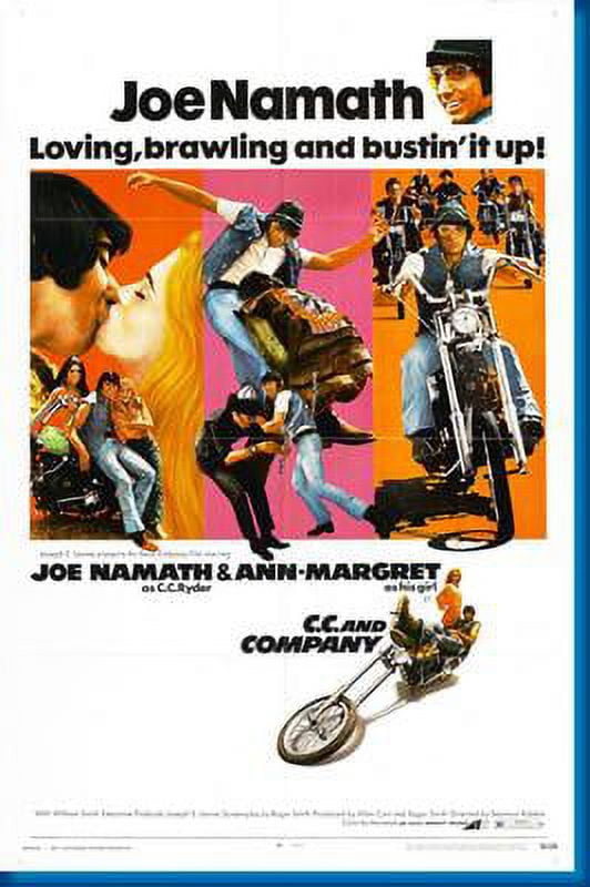 Cc And Company Joe Namath Movie Poster Print Art Poster 24x36 Multi ...