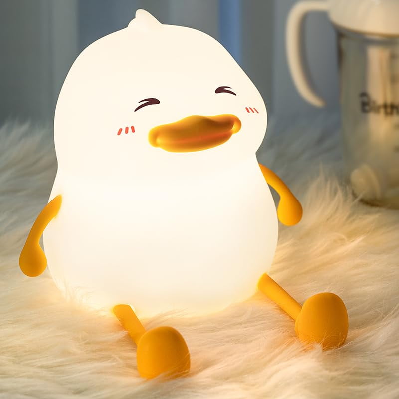 Cc8 LED Cute Duck Night Light, Duck Silicone Baby Night Light ...