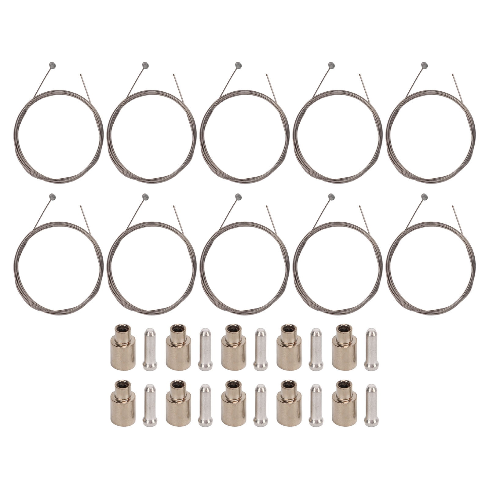Cccanaooolceie 10pcs Bicycle Brake Line Set Stainless Steel Brake Cable ...