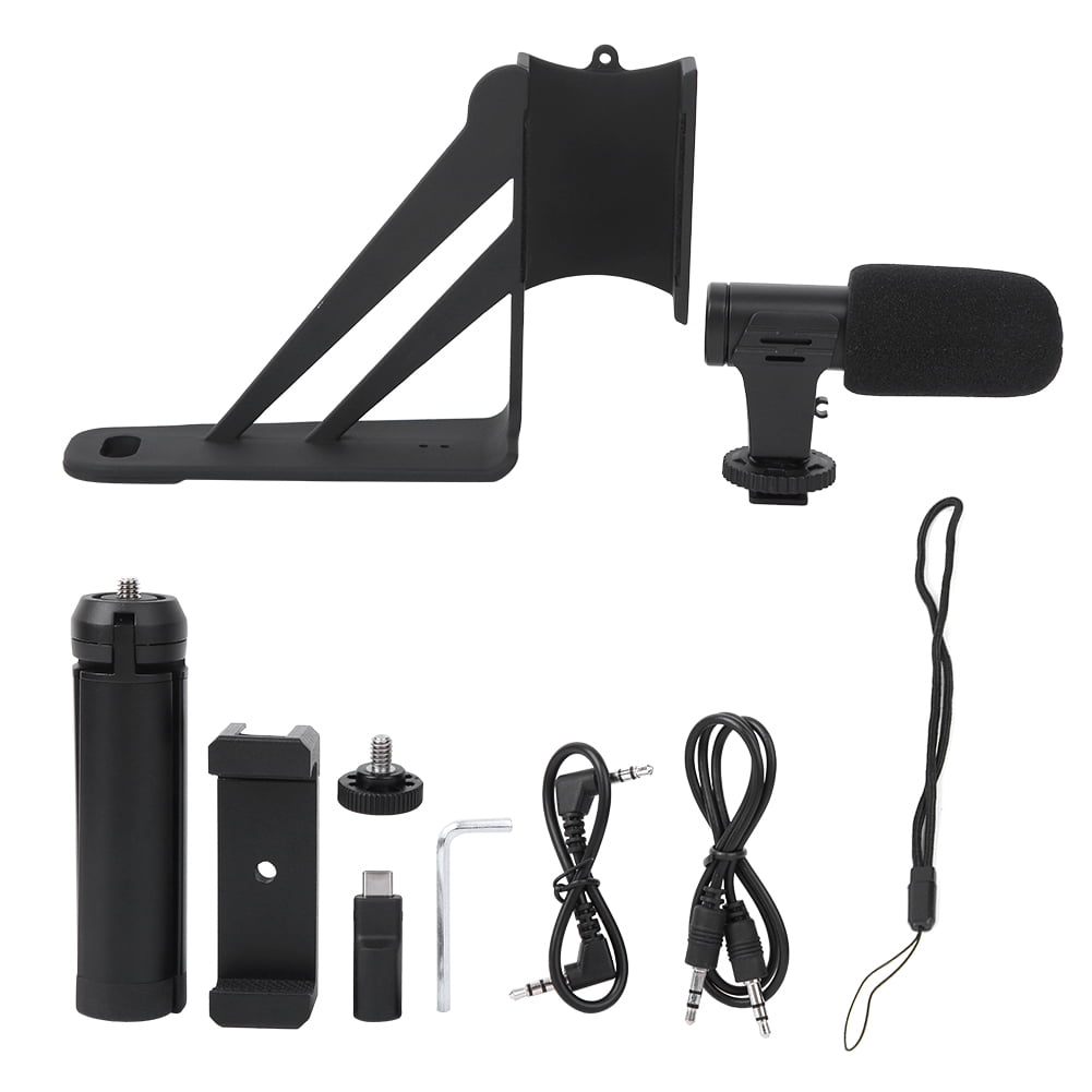 3.5mm Microphone Audio Adapter Phone Mount Desktop Tripod Real Time ...