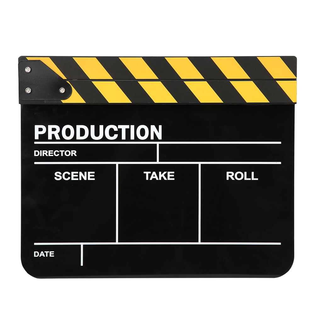 30x25CM Acrylic Clapperboard Director Professional Movie Film Action ...
