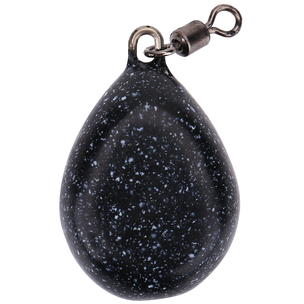 Cccanaooolceie Carp Fishing Flat Dark Smooth Casting Pear Weights with ...