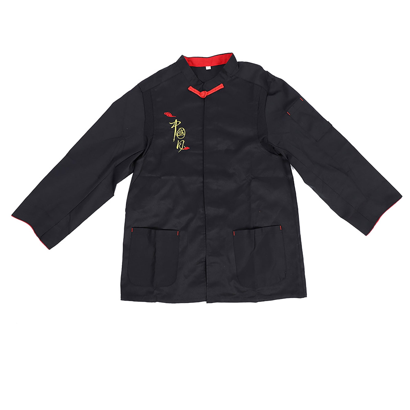 Cccanaooolceie Chinese Style Chef's Uniform Long Sleeve Chef Coat Gown ...