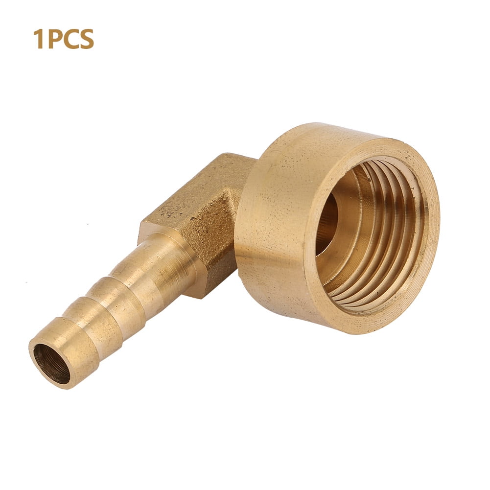 Cccanaooolceie G1/2 Female Thread Brass Elbow Hose Barb Coupling Connector Joint Adapter Fitting ...