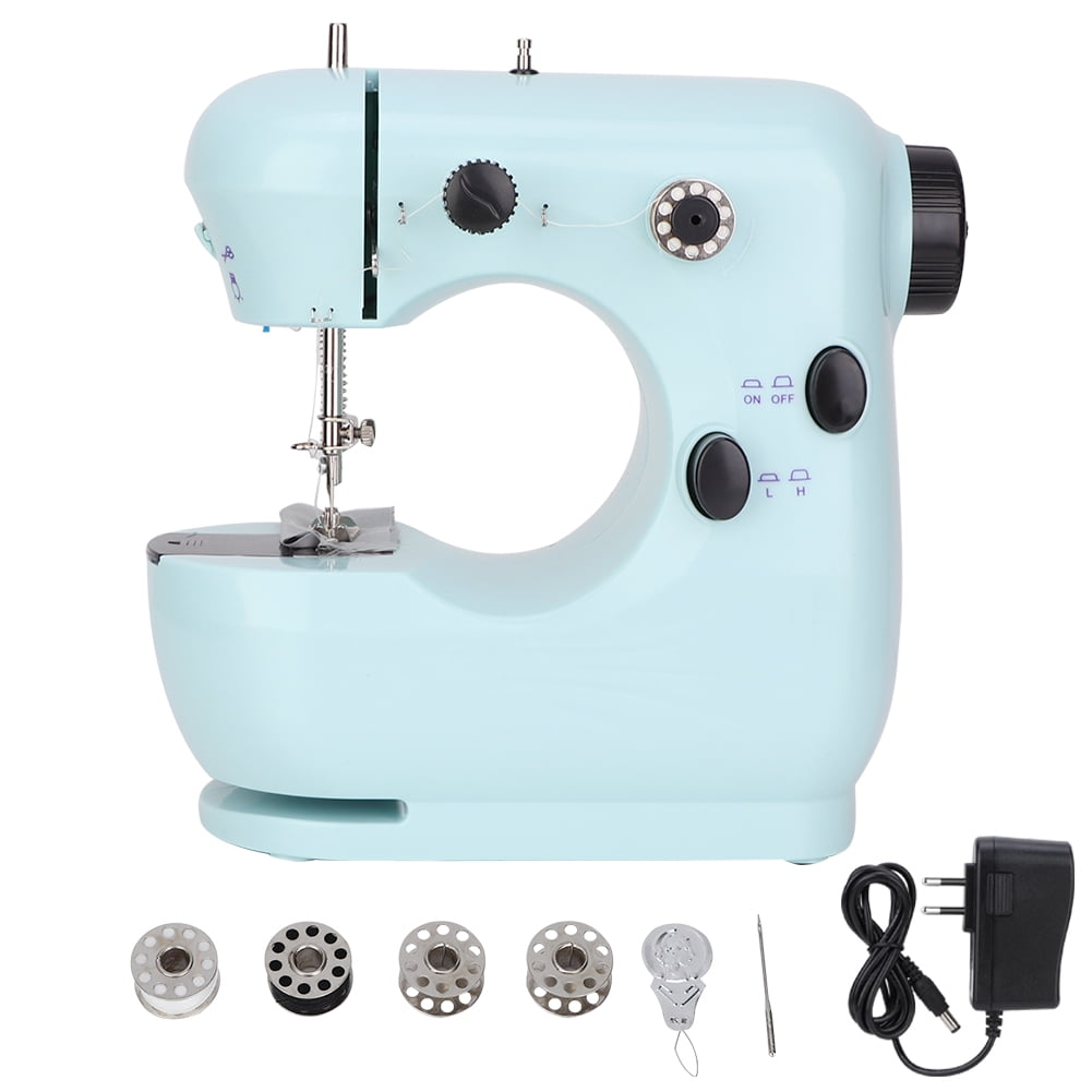 Cccanaooolceie Portable Mini Desktop Sewing Machine Double Speed (Green ...