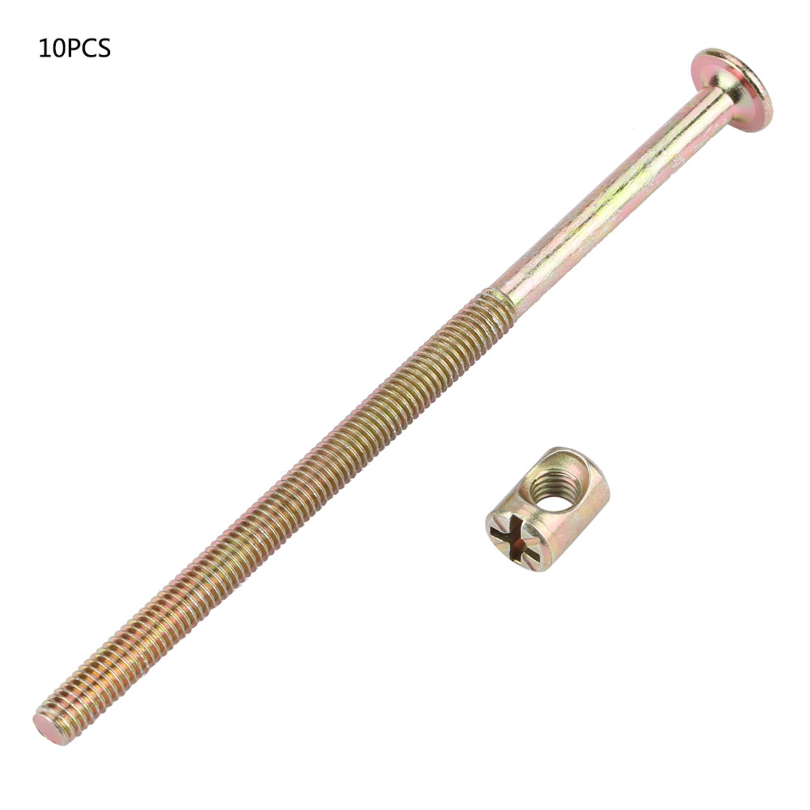 Cccanaooolceie Premium Carbon Steel Zinc-Coated Hex Flat Head Screws ...
