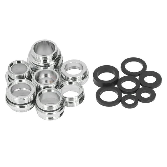Ccdes Brass Faucet Aerator Adapter Connector Set, 7Pcs Male Female Kit ...