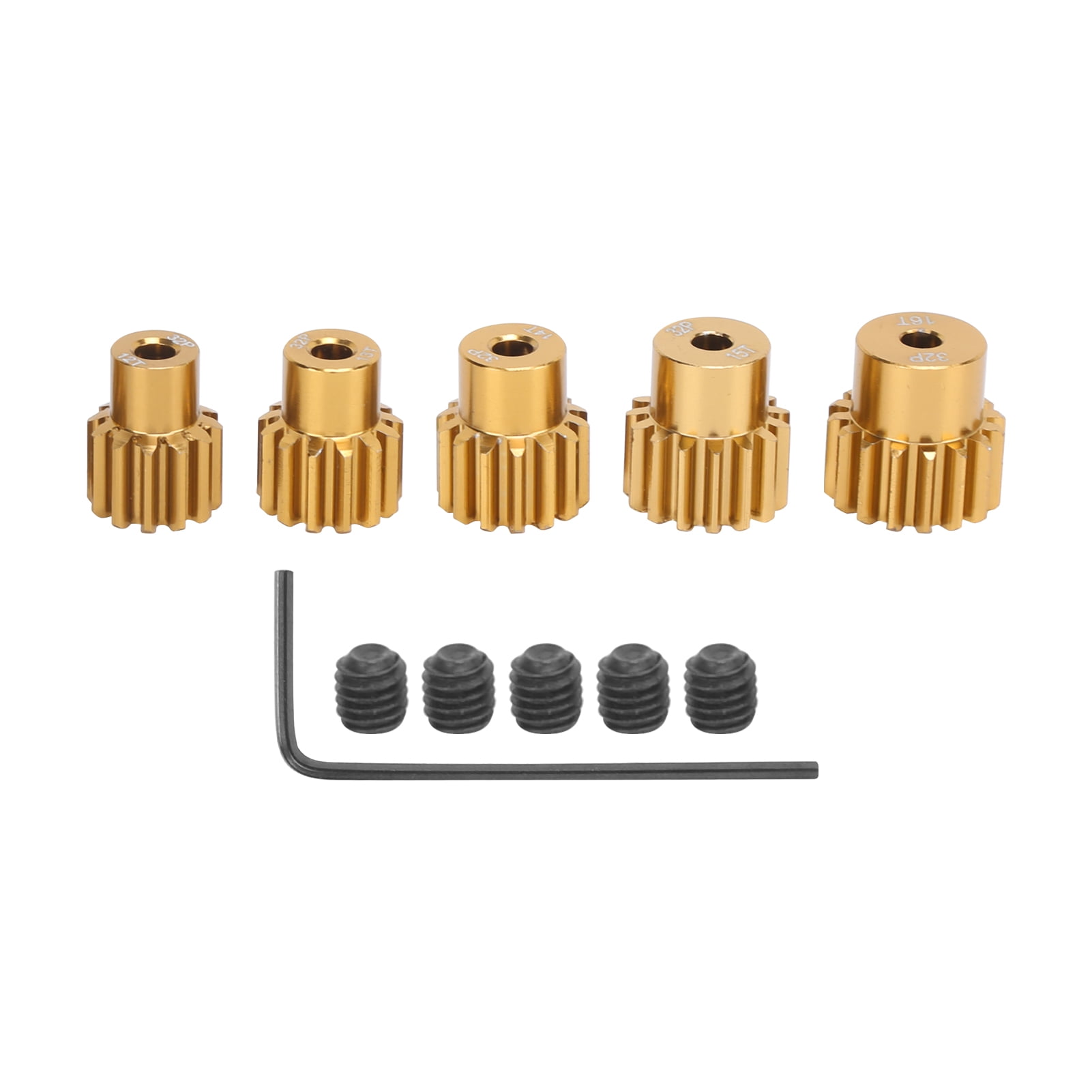 Ccdes Motor Pinion Gears Set For 1/10 RC Car,5pcs 32P Pinion Gear Set ...
