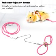 Adjustable Small Pet Hamster Leash Harness Set With Bells Ferrets ...