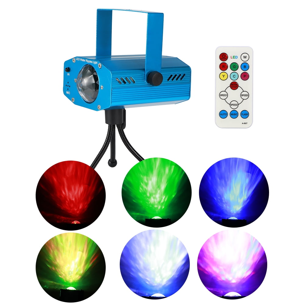 Ccdes Projector Night Light,LED Water Light Remote Control Mini Ocean ...