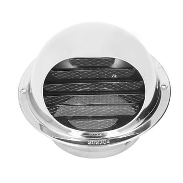 150-200mm Steel Ventilation Grill Wall Hole Cover Extractor Hood Louver ...