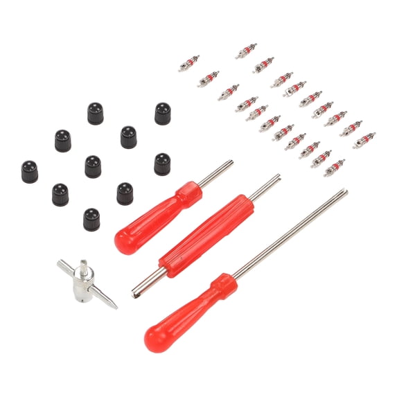 Ccdes Valve Stem Repair Kit,Valve Stem Remover Tool,34pcs Tire Valve ...