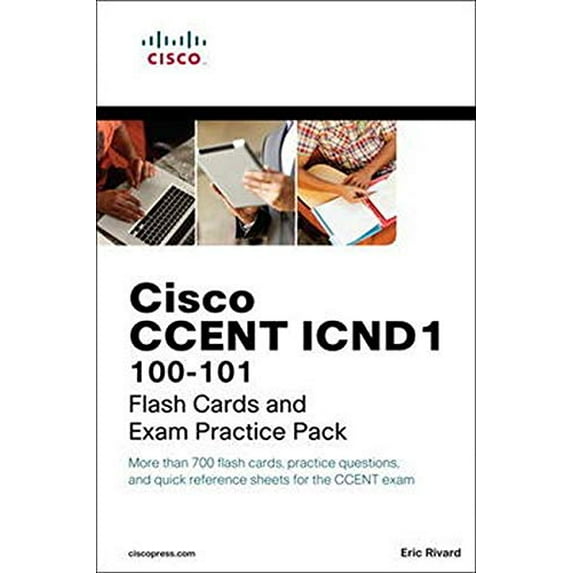 Pre-Owned Cisco CCENT ICND1 100-101 Flash Cards and Exam Practice Pack ...