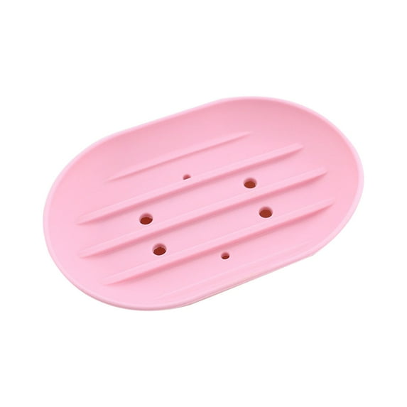 Ccgaton Store Clearance 1Pc Silicone Bathroom Soap Holder Oval Shape ...