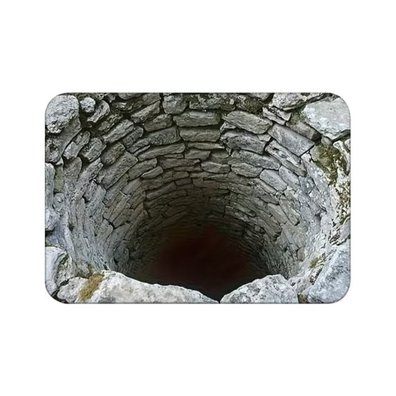 Ccgaton Store Stone Well Texture Design Area Rug, Washable Outdoor Rugs ...