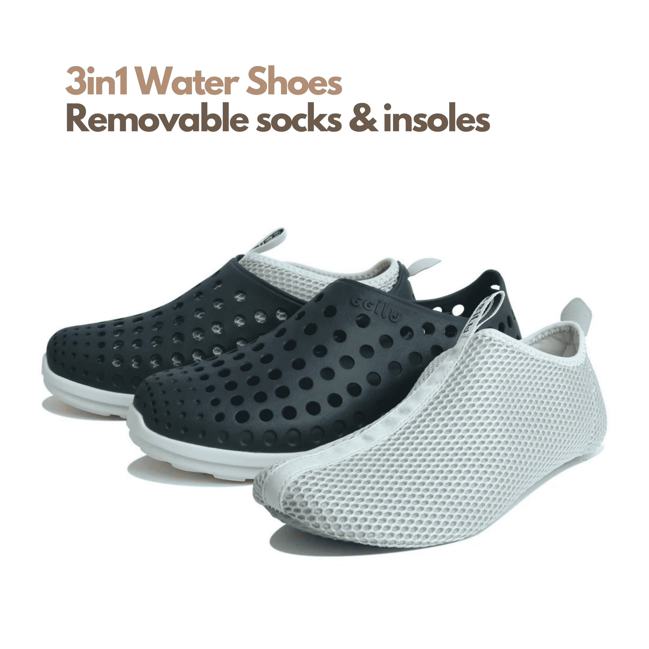 Ccilu Greenplax Fish Women Eco Friendly Clogs Water Shoes With ...