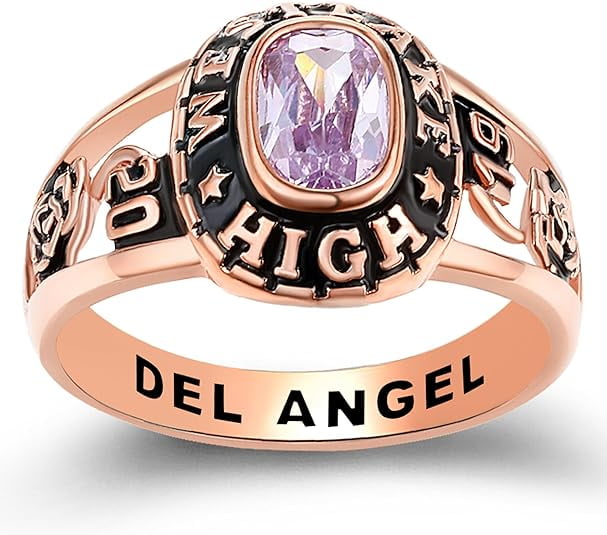 Ccjcinata Custom Class Rings Fully Personalized Class Rings for Women ...