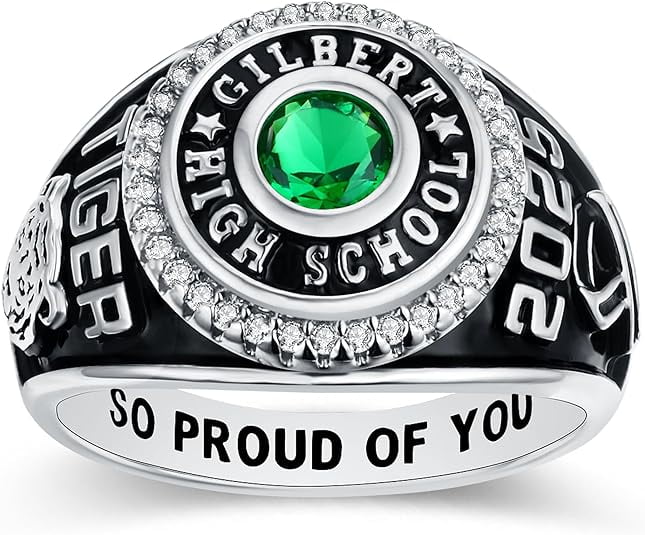 Ccjcinata Custom Class Rings Fully Personalized Class Rings for Women ...