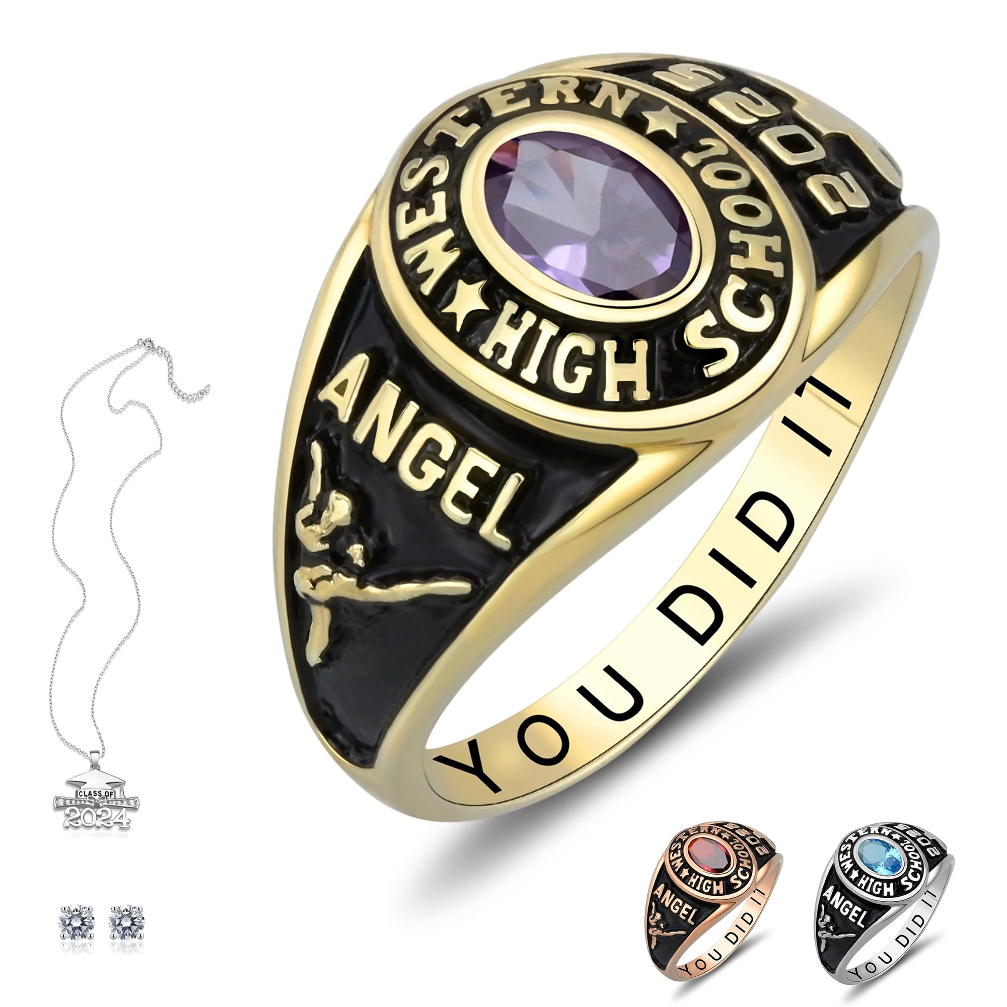 Customer reviews for Ccjcinata Customized Sterling Silver High School ...