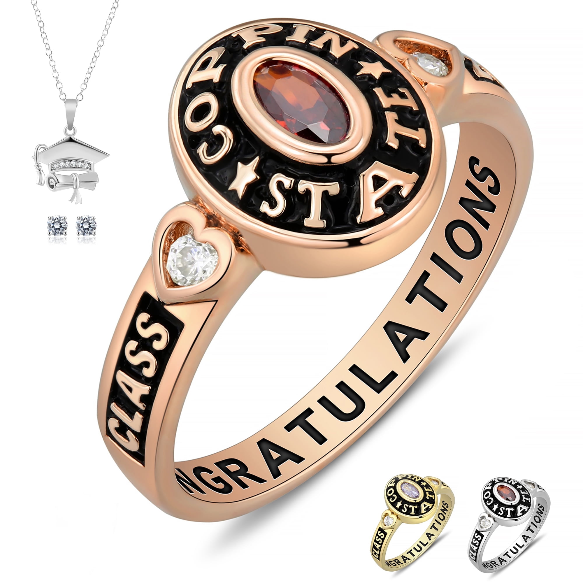 Ccjcinata Fully Personalized Customized Ladies class ring is fully ...